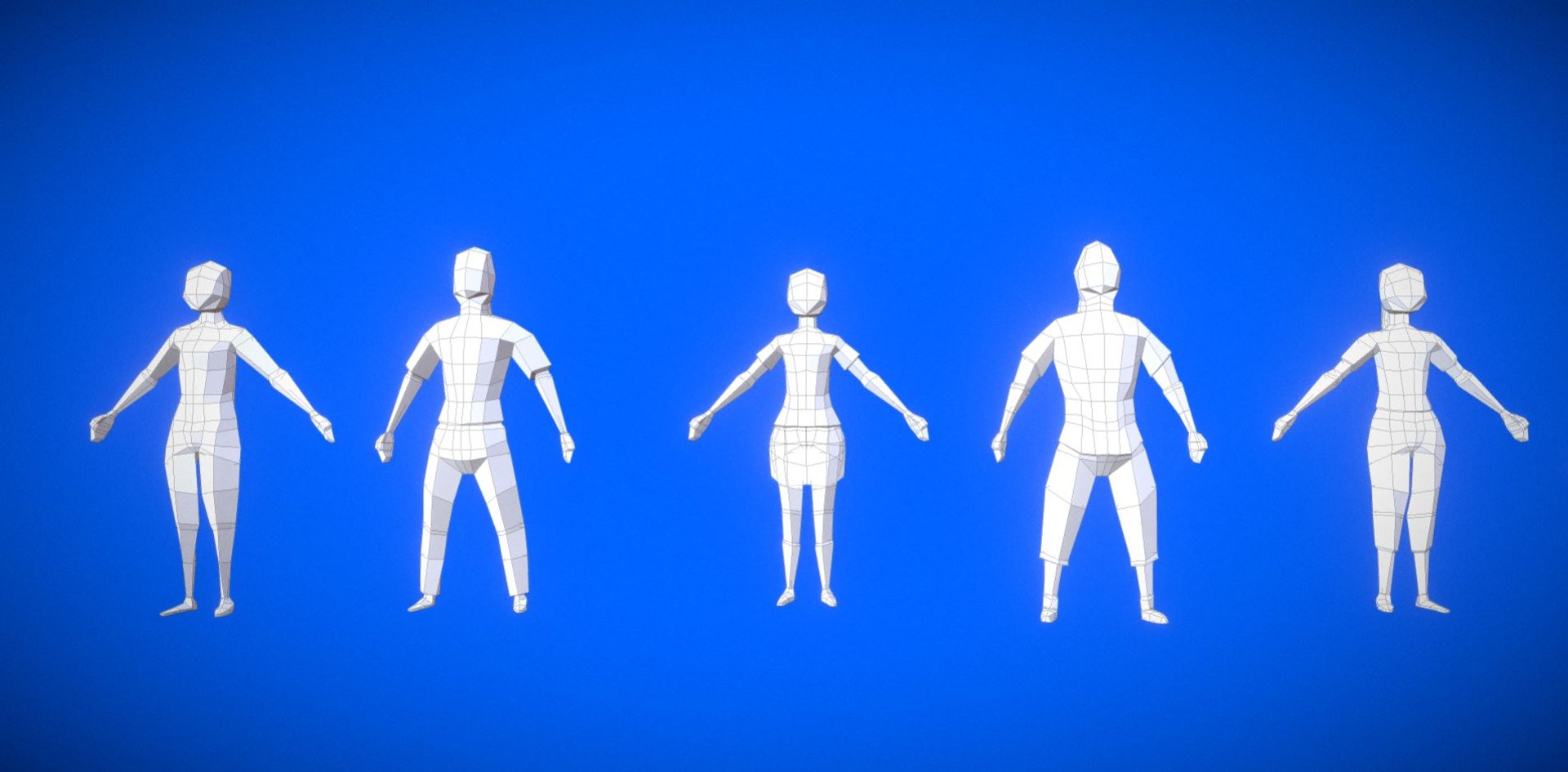 Characters Base Mesh 3D Model - TurboSquid 1194544