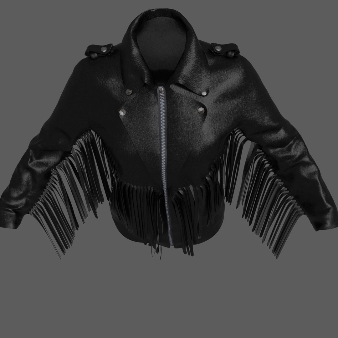 Biker Leather Fringes 3D Model - TurboSquid 1497925