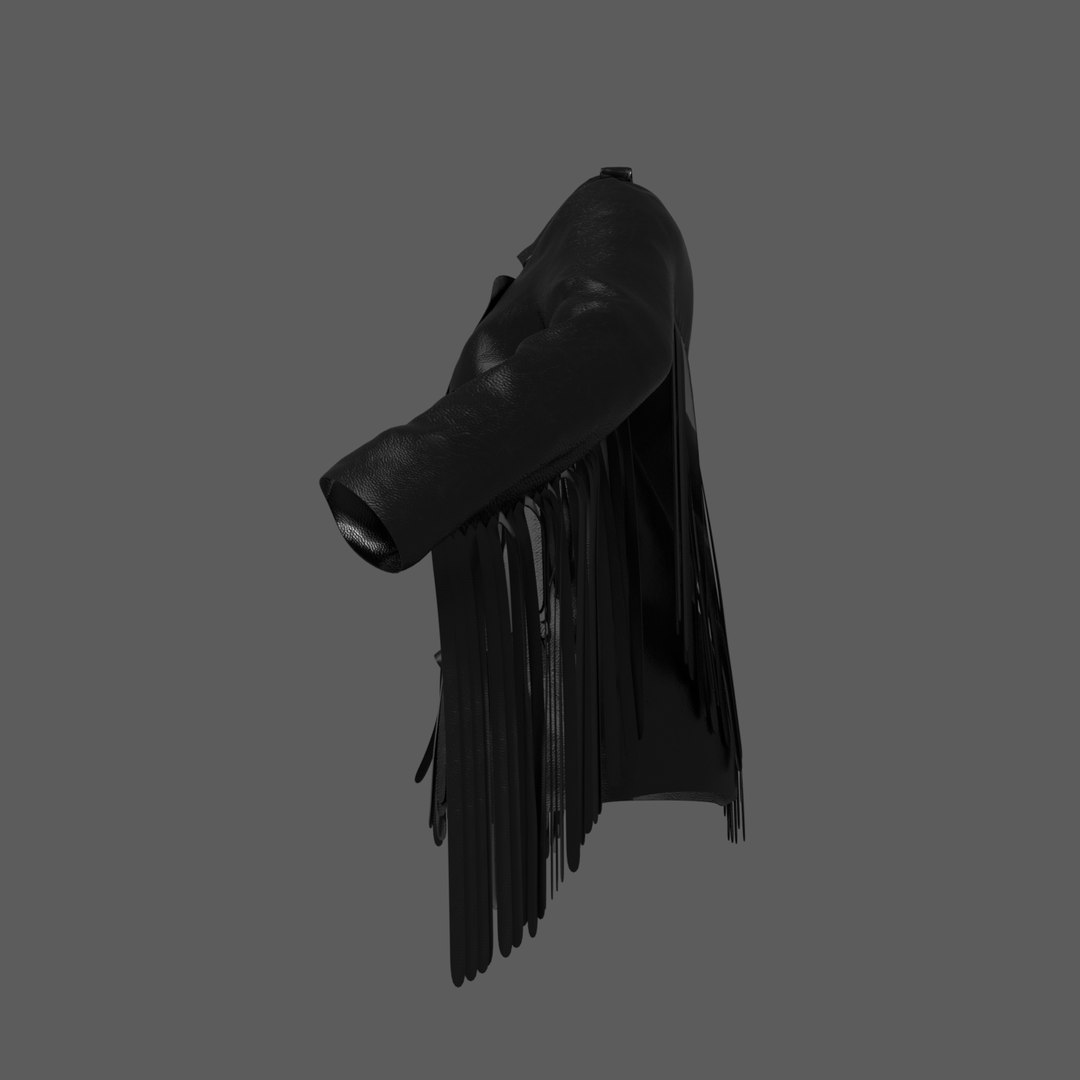 Biker Leather Fringes 3D Model - TurboSquid 1497925