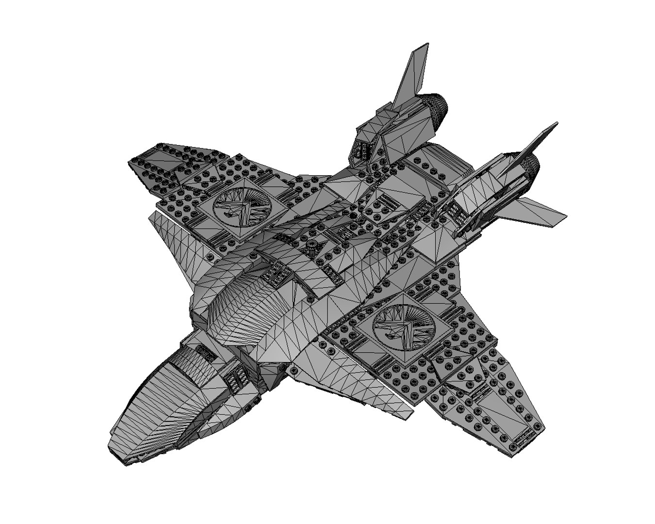 3d Lego Marvel Quinjet Model