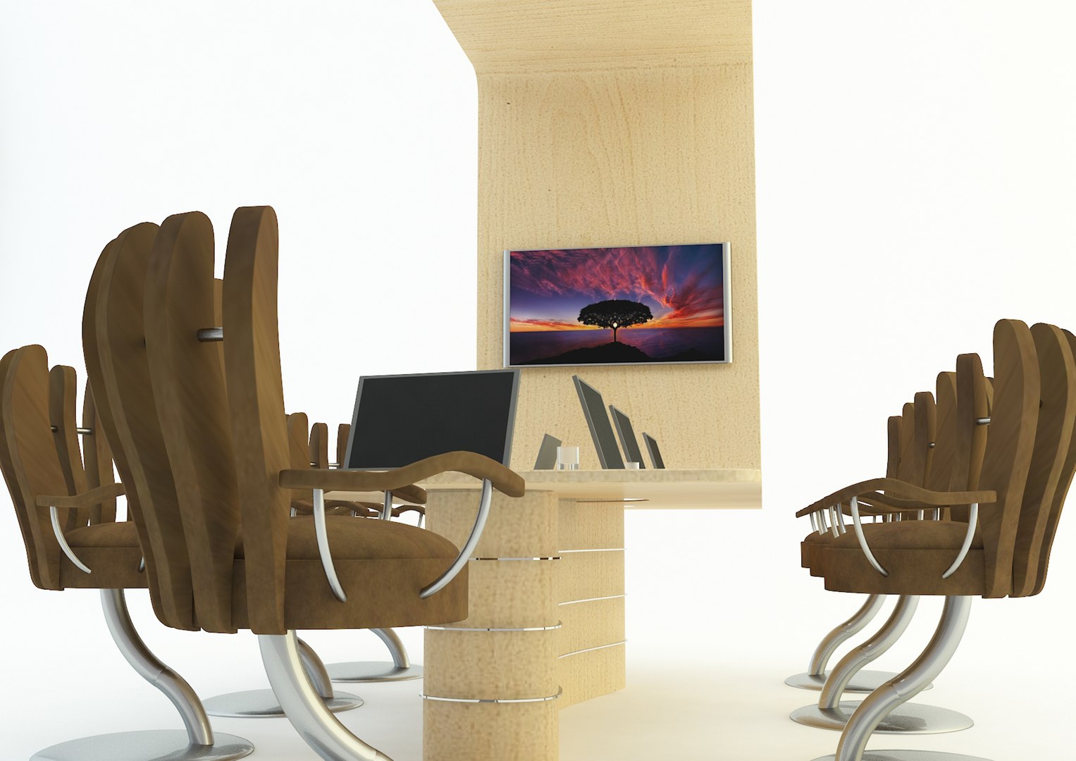 Office Meeting Table 3d Model 3D - TurboSquid 2067897