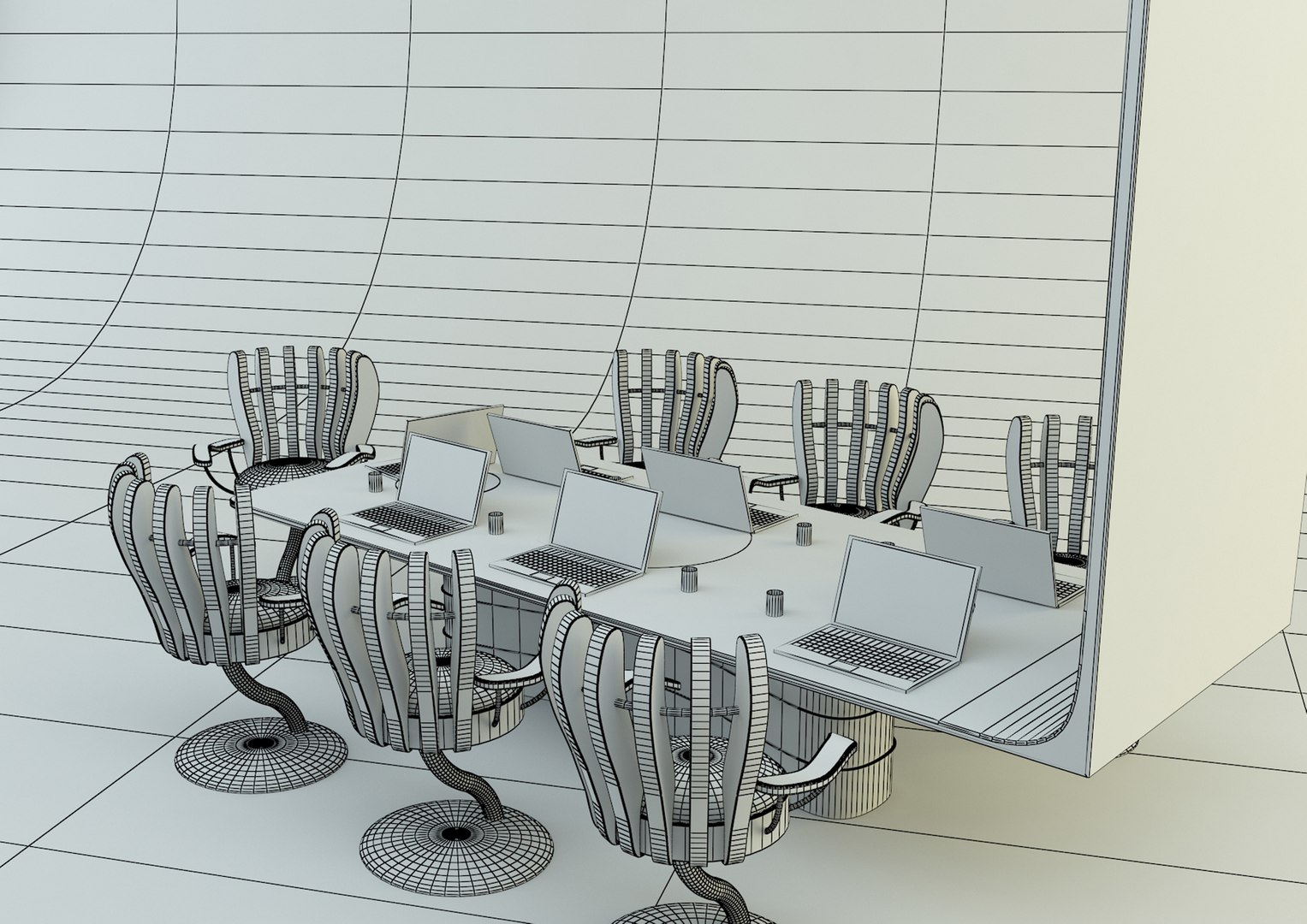 Office Meeting Table 3d Model 3D - TurboSquid 2067897