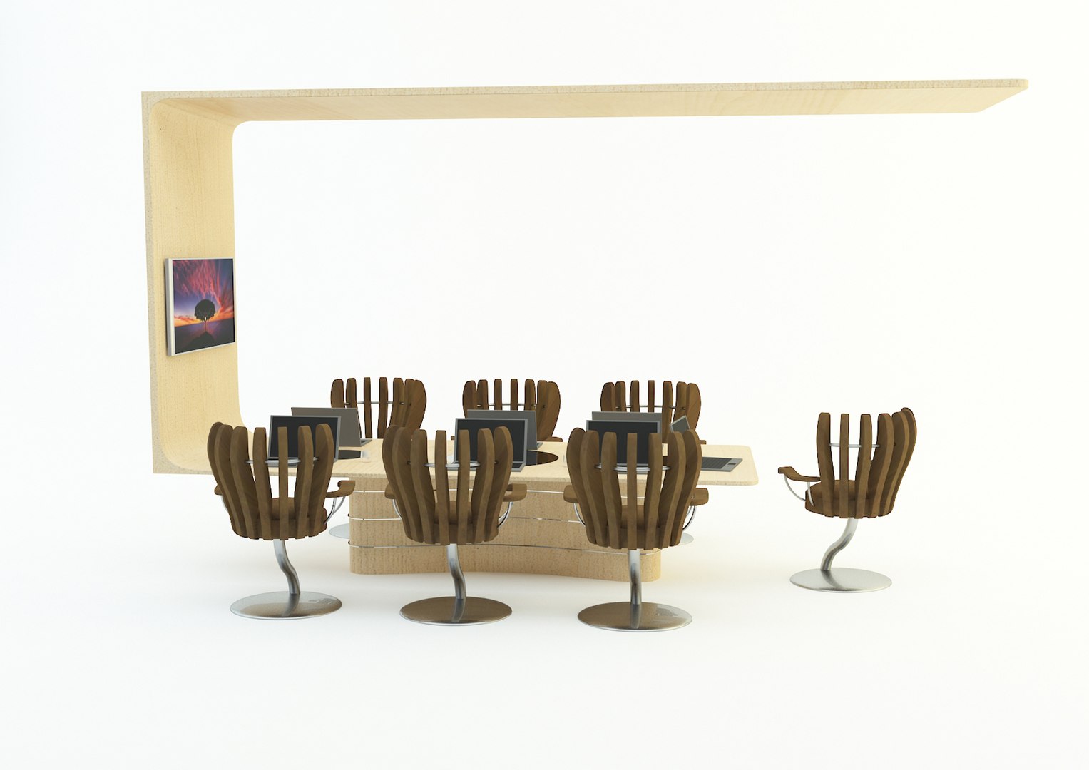 Office Meeting Table 3d Model 3D - TurboSquid 2067897