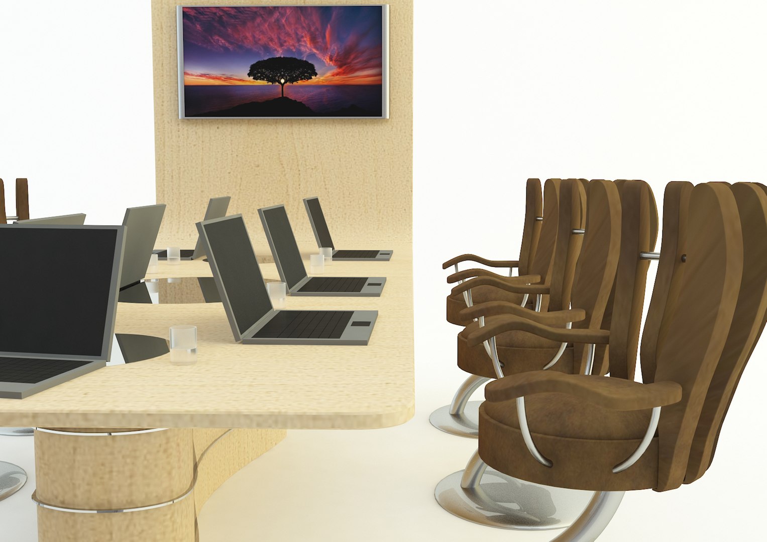 Office Meeting Table 3d Model 3D - TurboSquid 2067897
