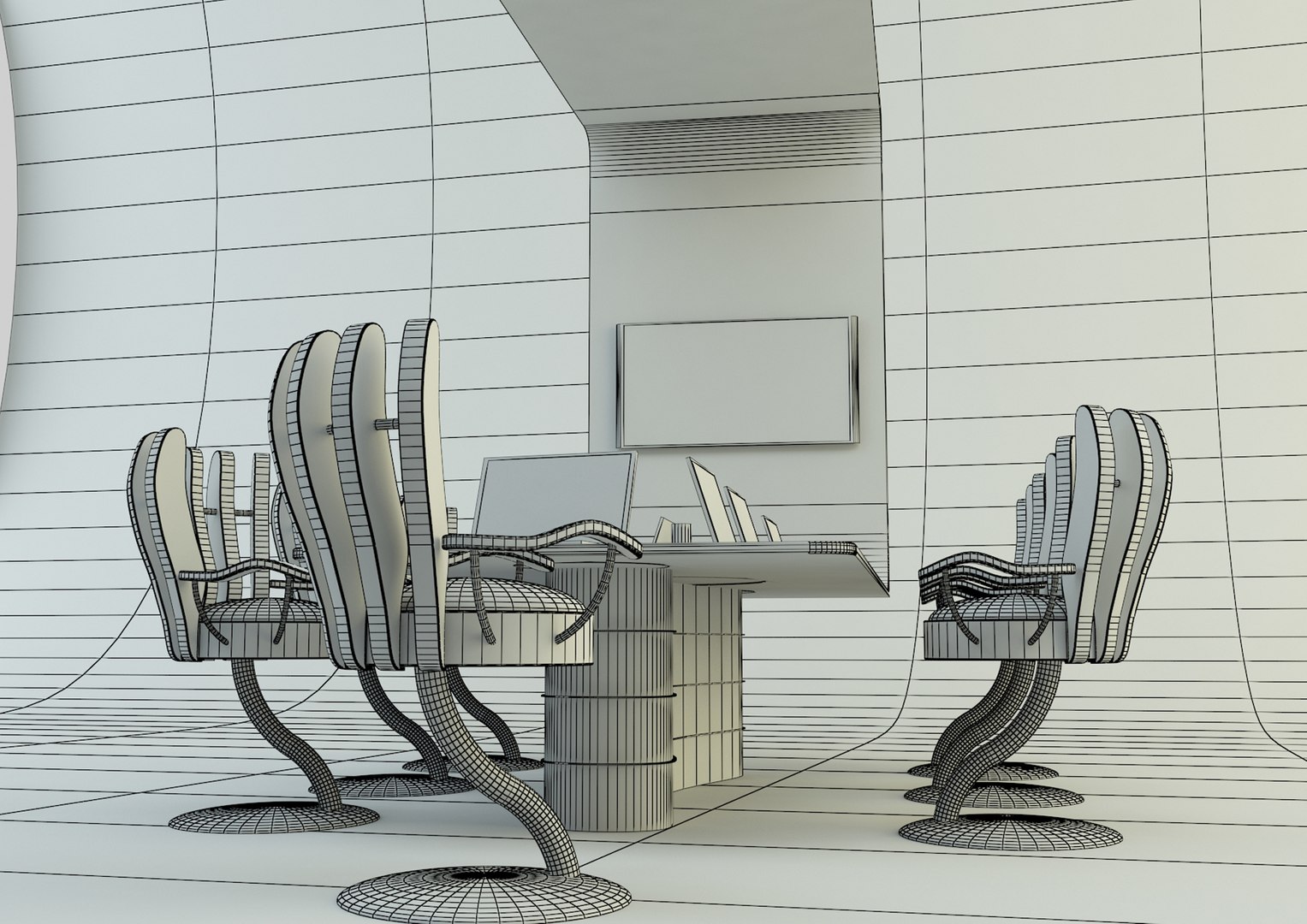 Office Meeting Table 3d Model 3D - TurboSquid 2067897