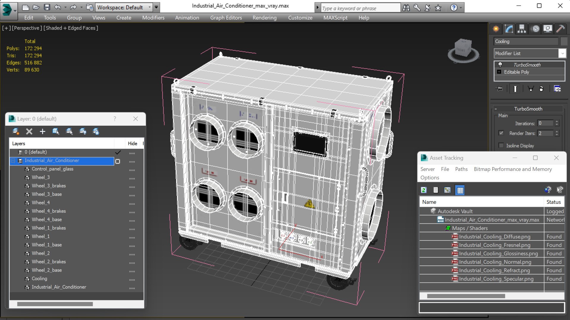 3D Industrial Air Conditioner Model - TurboSquid 2222197