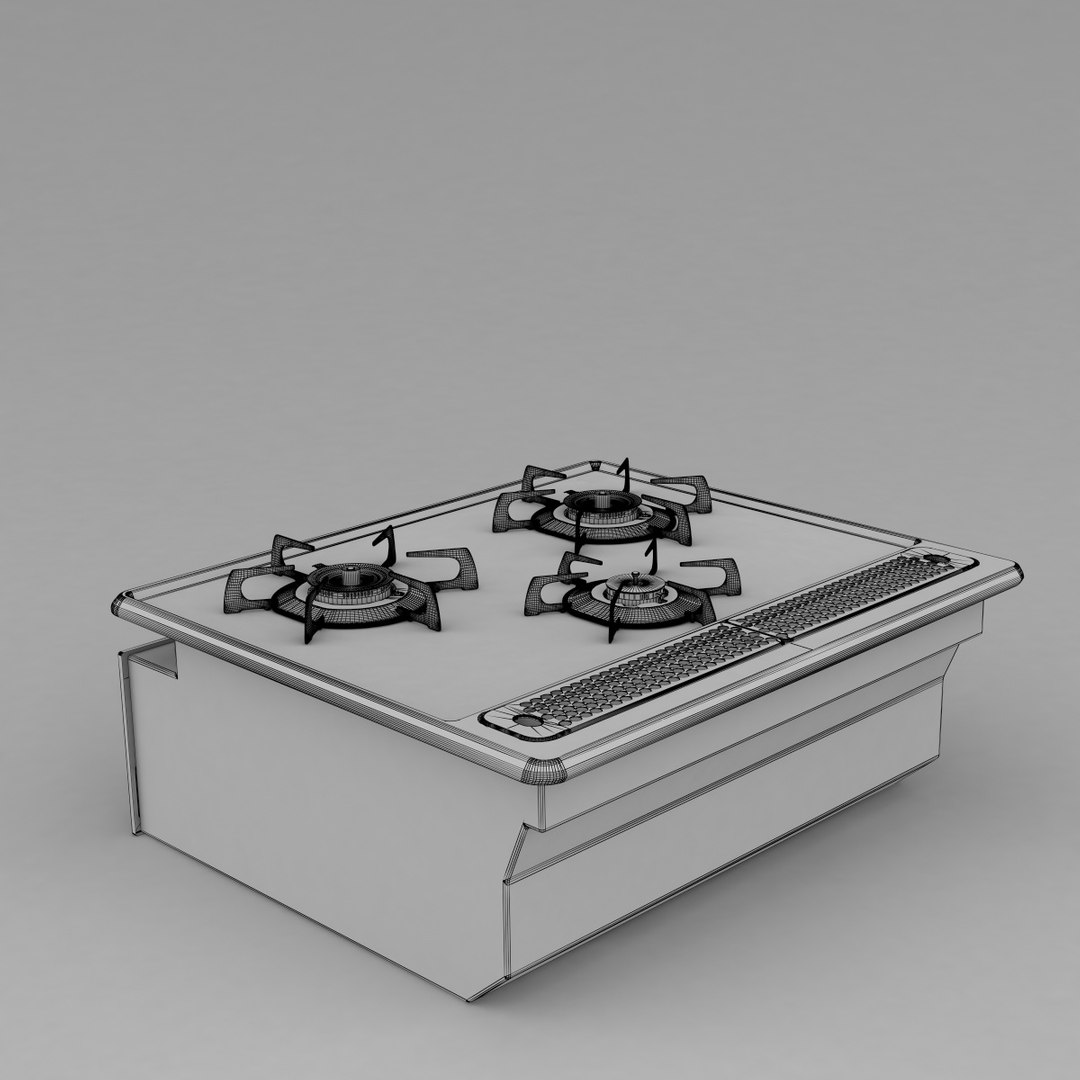 3d Model Of Stove Cook