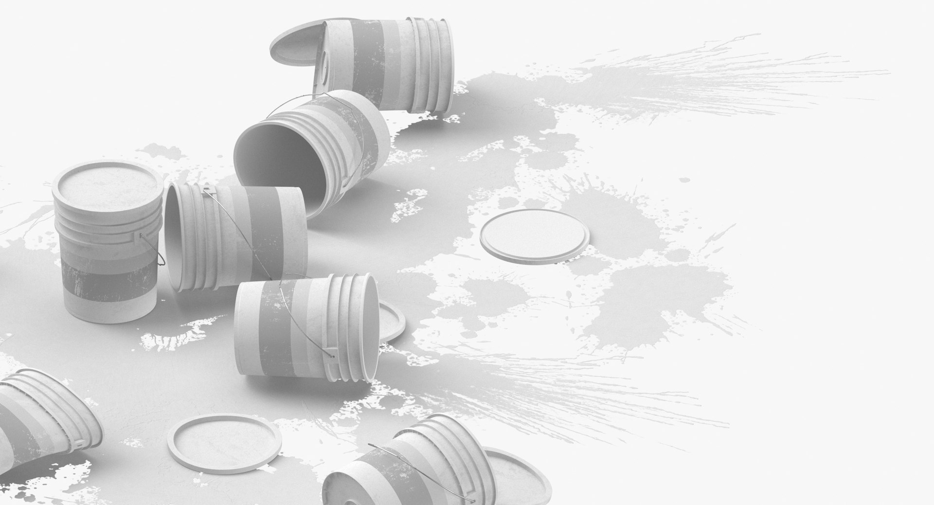 3D Paint Splatter Pile Small Medium And Large Model - TurboSquid 2035386