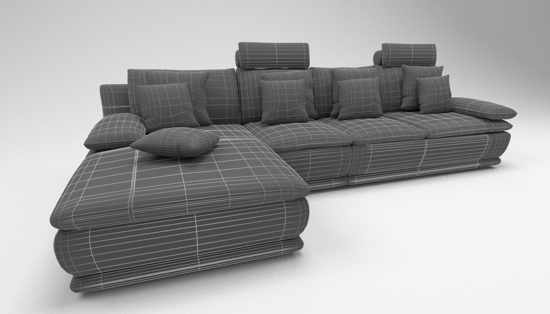 3D Model Sofa L Shape - TurboSquid 1380770