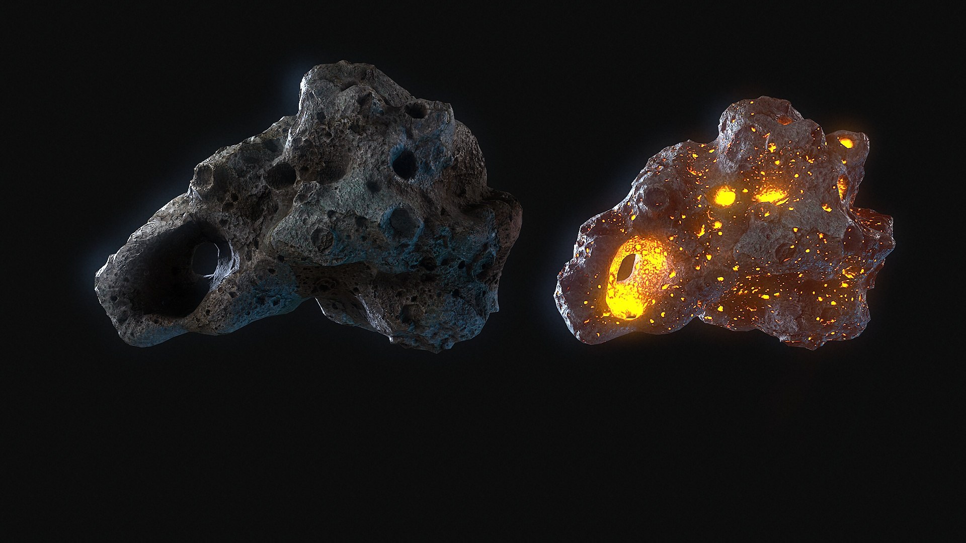 Realistic Asteroid 7 3D Model - TurboSquid 2294768