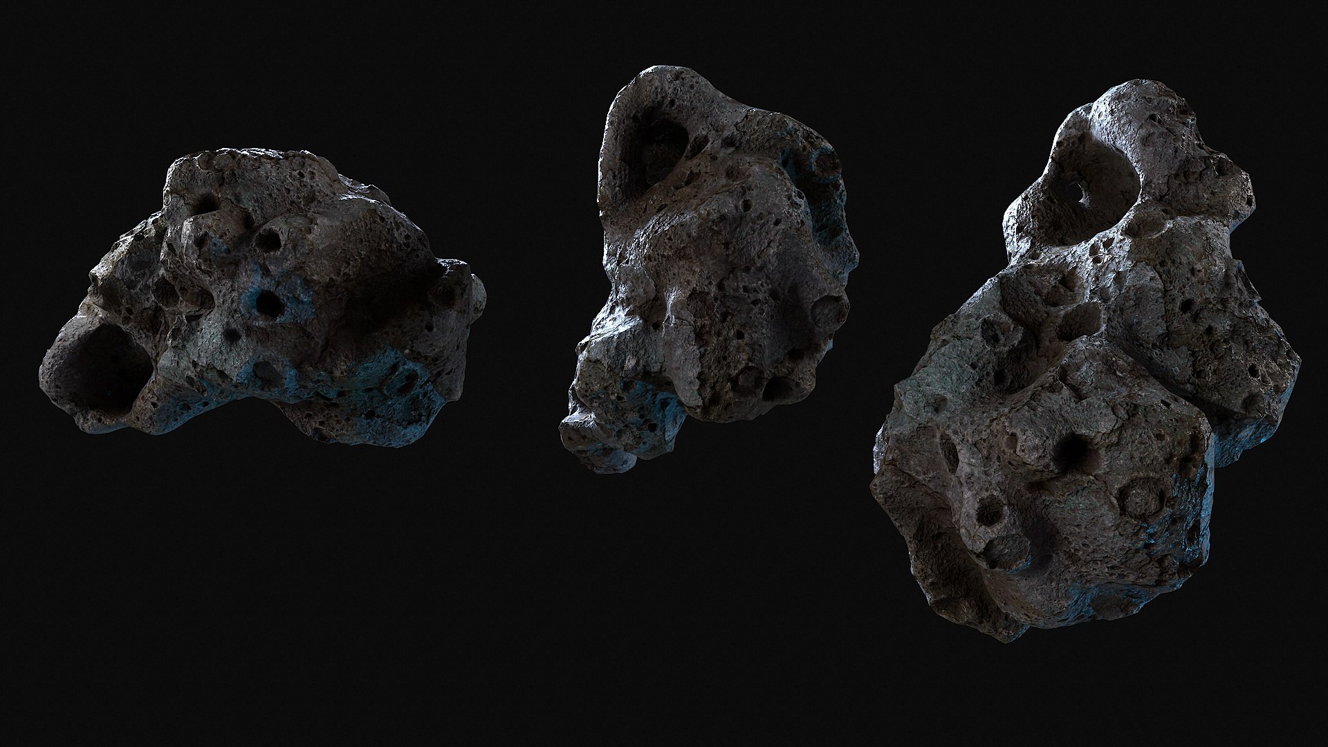 Realistic Asteroid 7 3D Model - TurboSquid 2294768