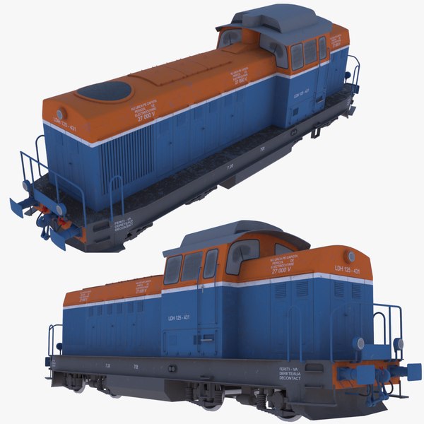 기관차 Faur 빨강-파랑 3D 모델 - TurboSquid 2248382
