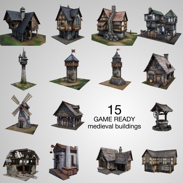 Medieval House 3D Models for Download | TurboSquid