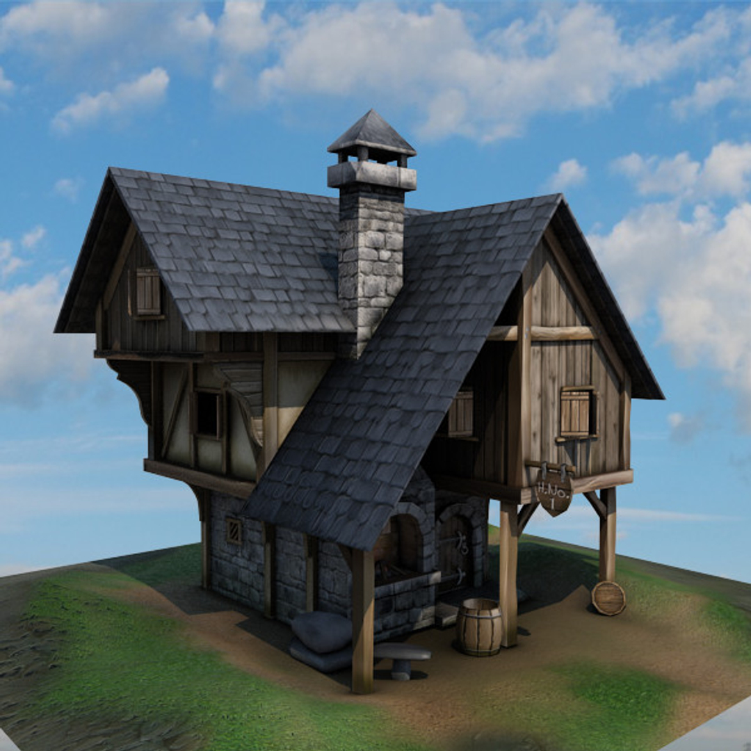 3ds Medieval Buildings