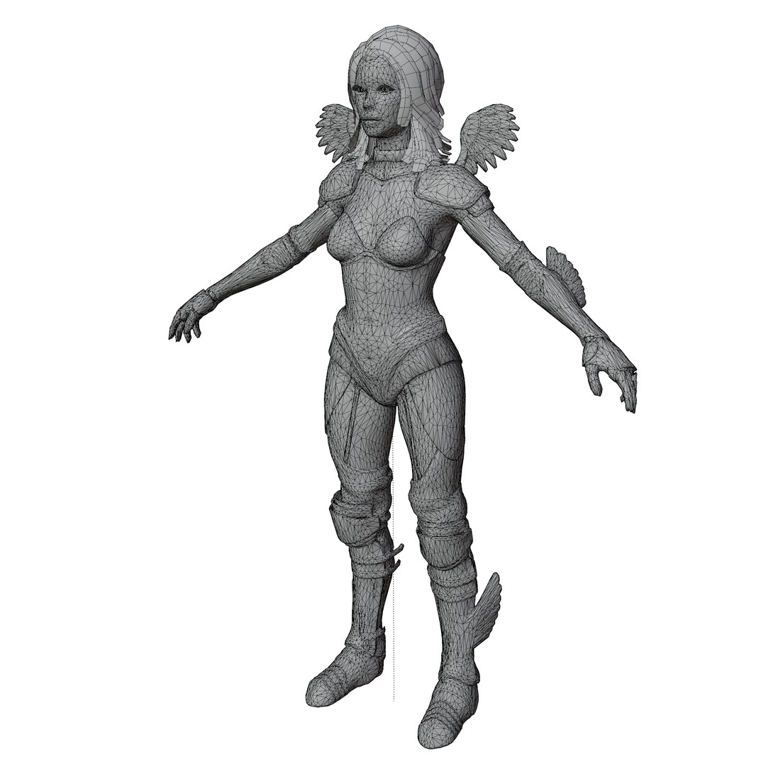 3d Model Sexy Female Warrior Princess Lady War Girl Rigged Turbosquid 2086252