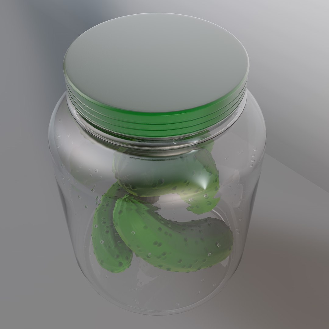 Pickle Jar 3d C4d
