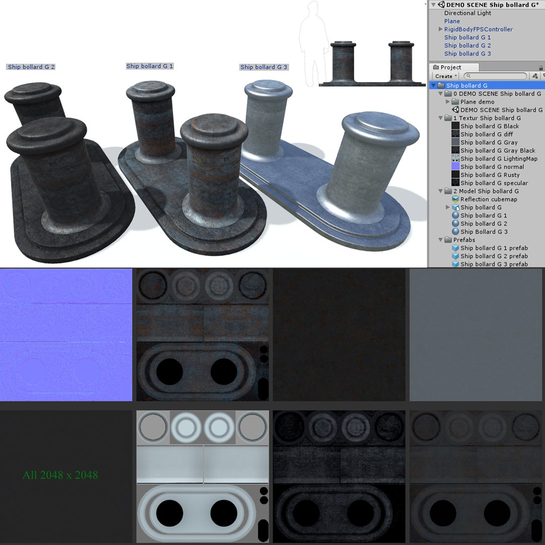 Ship Bollard G 3D Model - TurboSquid 1368404