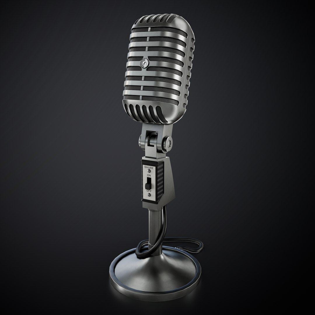 Classic Vintage Microphone 3D - TurboSquid 2210623