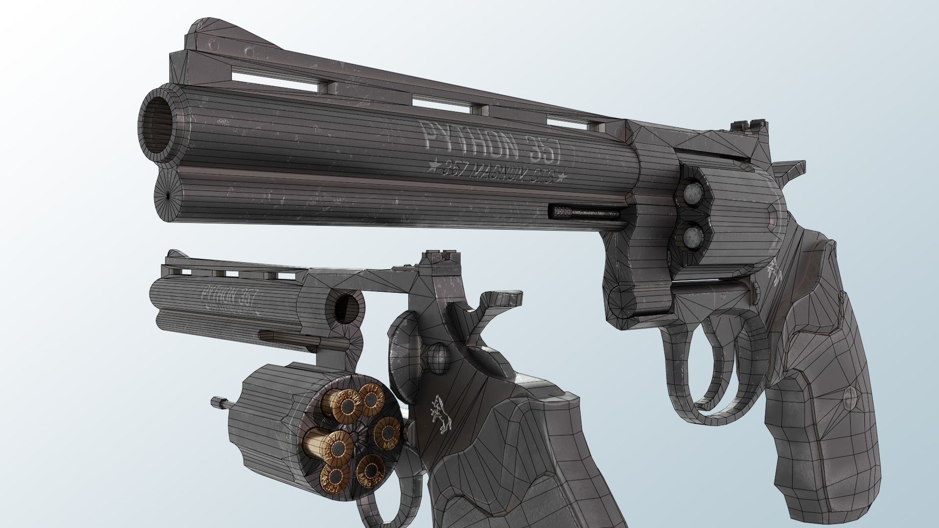 3D Colt Python 357 - PBR Low-poly Model - TurboSquid 1738855