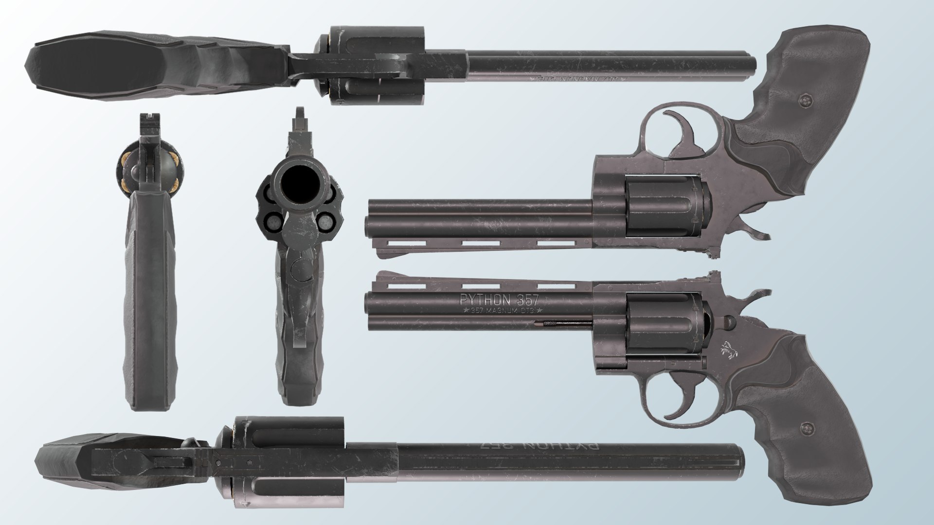 3D Colt Python 357 - PBR Low-poly Model - TurboSquid 1738855