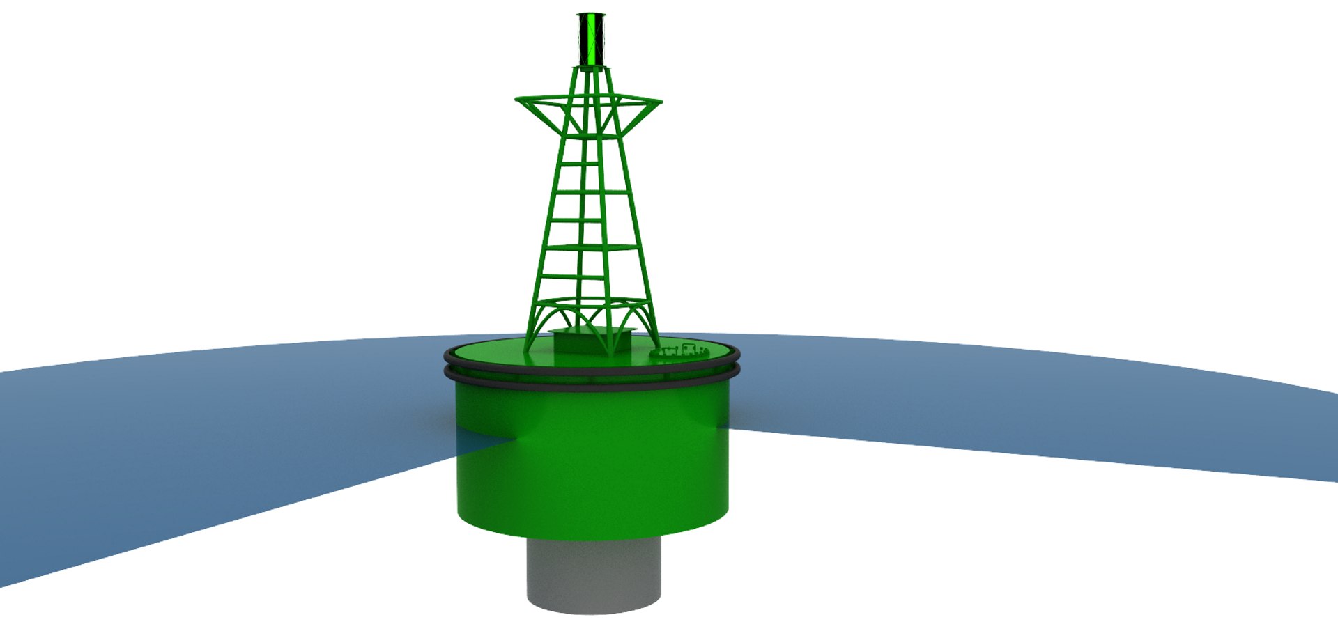 3d Model Of Floating Navigation Buoy