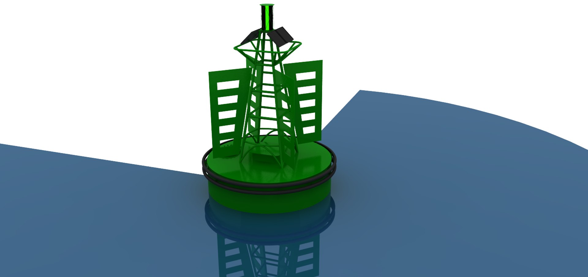 3d Model Of Floating Navigation Buoy