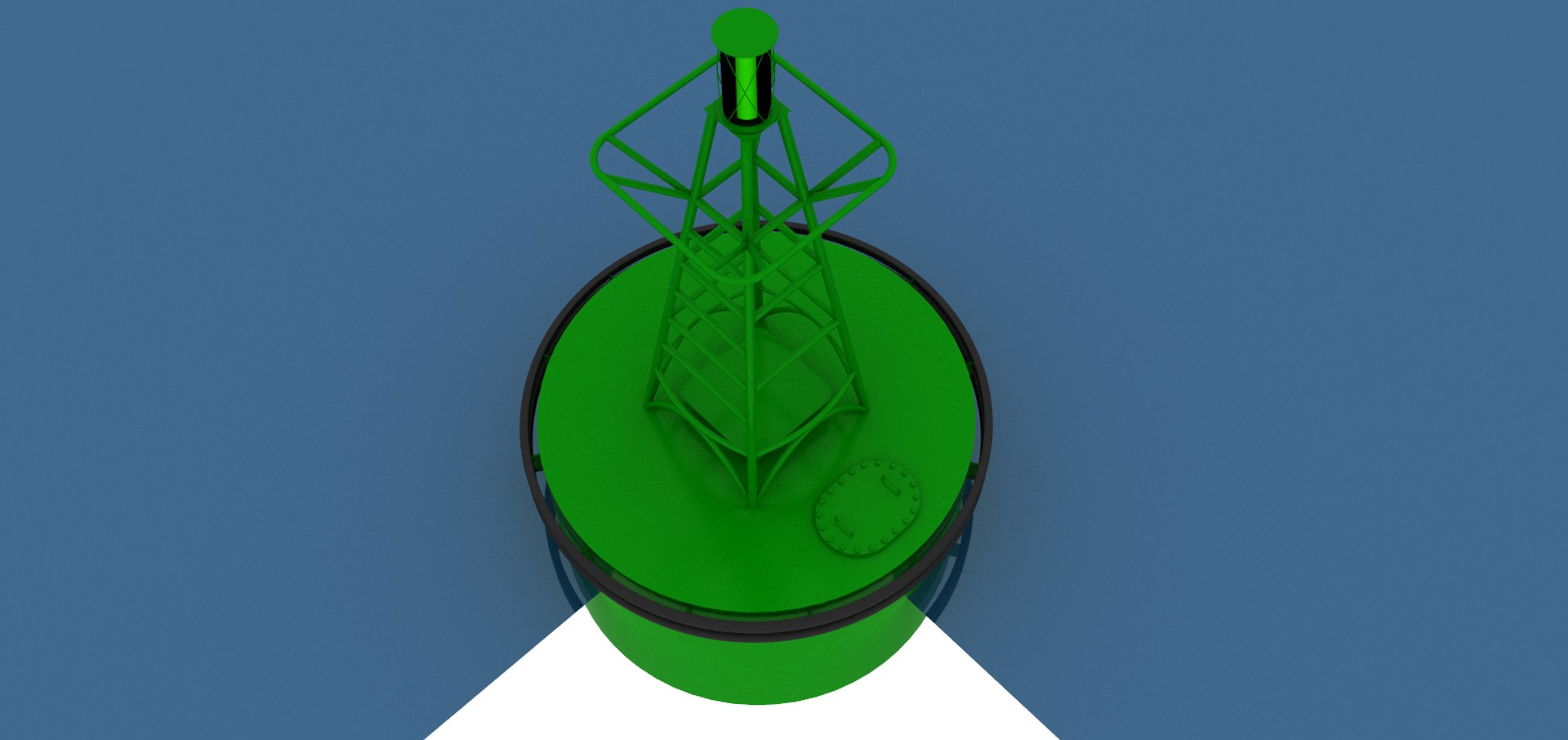 3d Model Of Floating Navigation Buoy