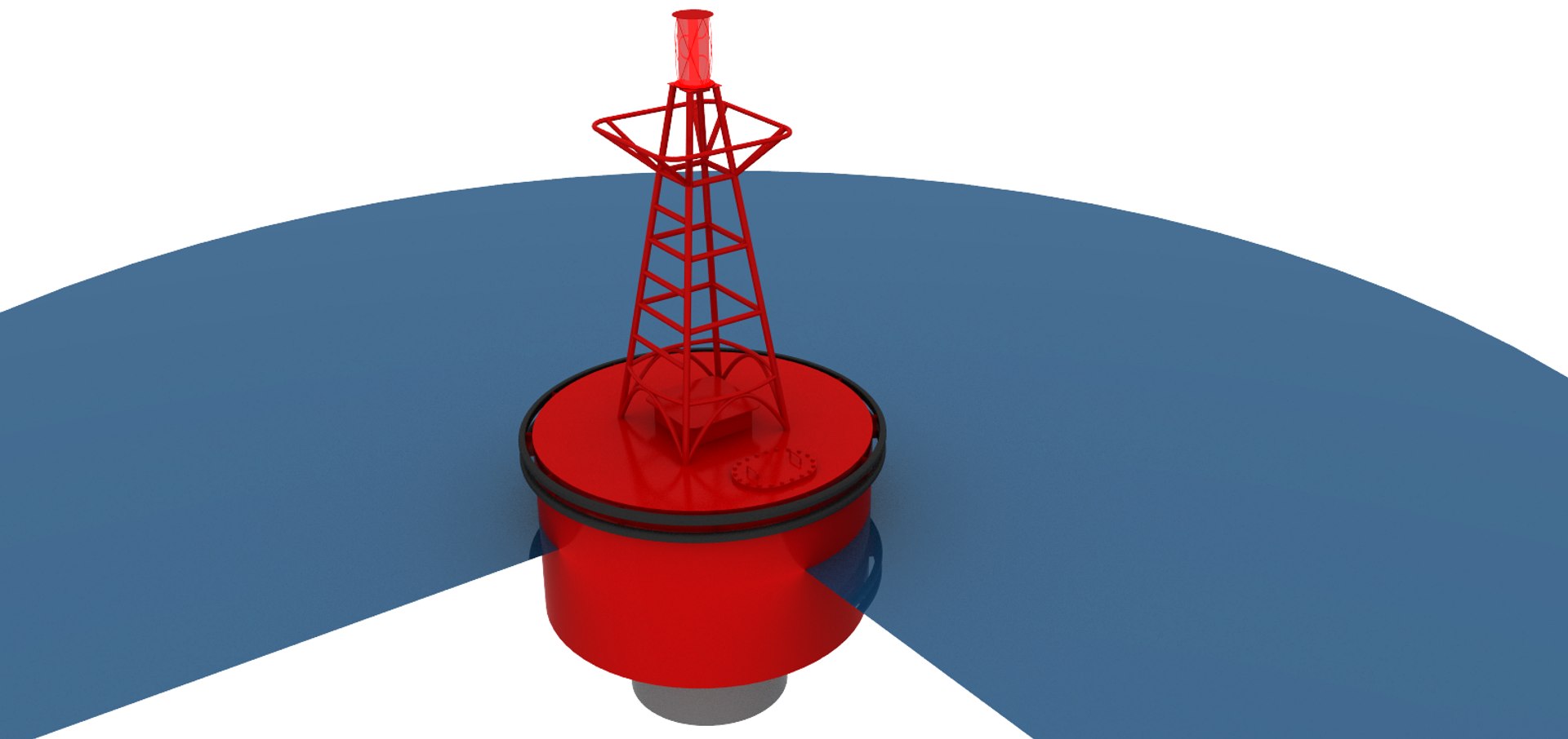 3d Model Of Floating Navigation Buoy