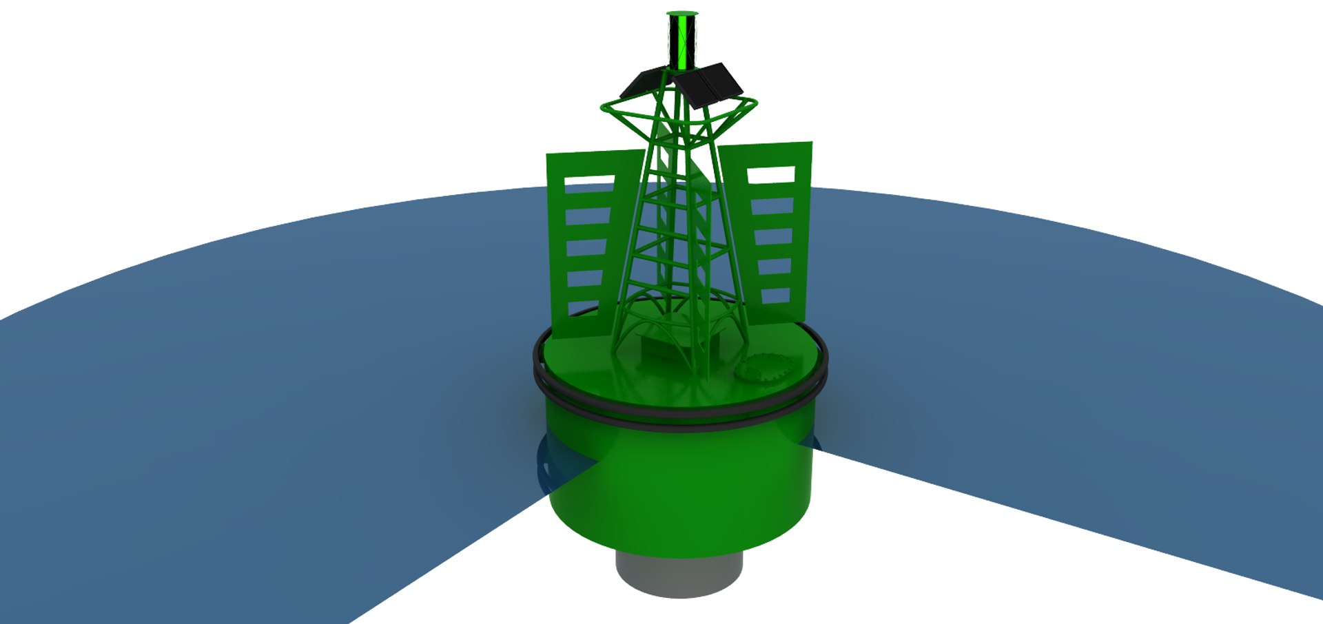 3d Model Of Floating Navigation Buoy