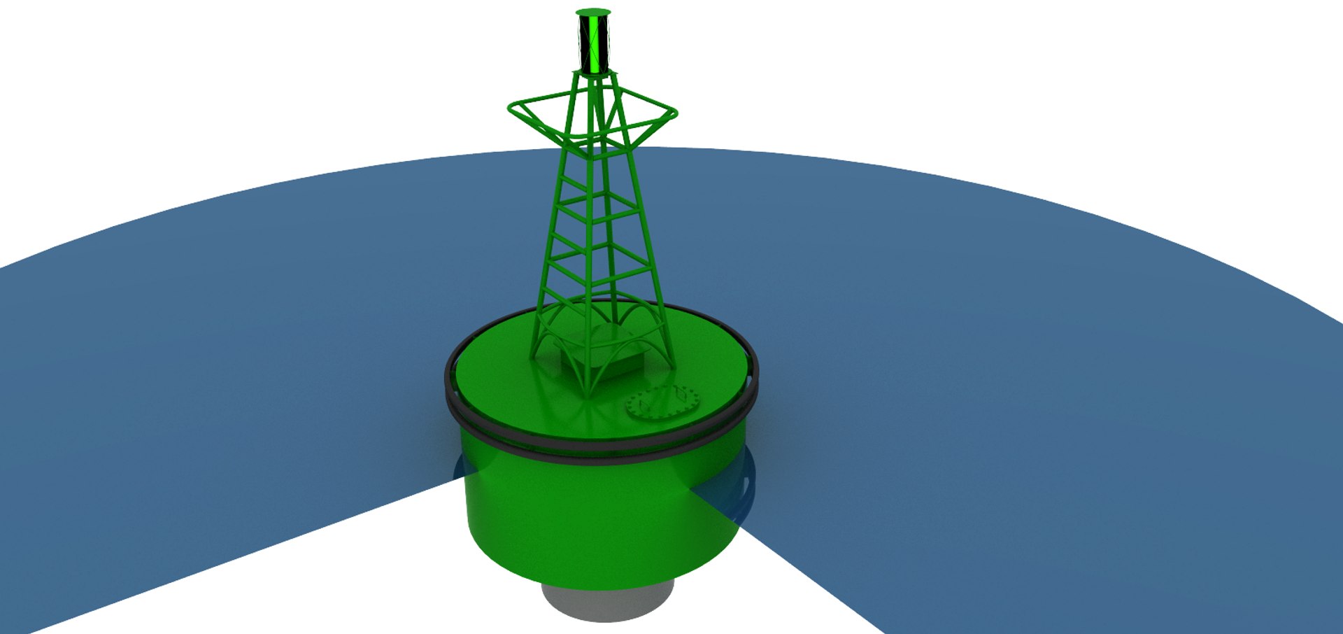 3d Model Of Floating Navigation Buoy