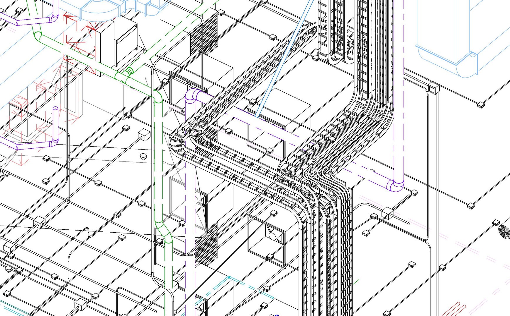 3D Revit MEP Systems For A Tower - TurboSquid 1880995
