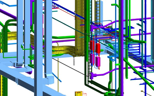 3D Revit MEP systems for a tower - TurboSquid 1880995