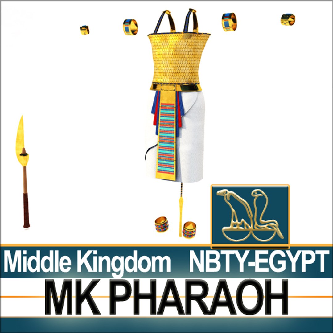 3d model egyptian mk pharaoh props