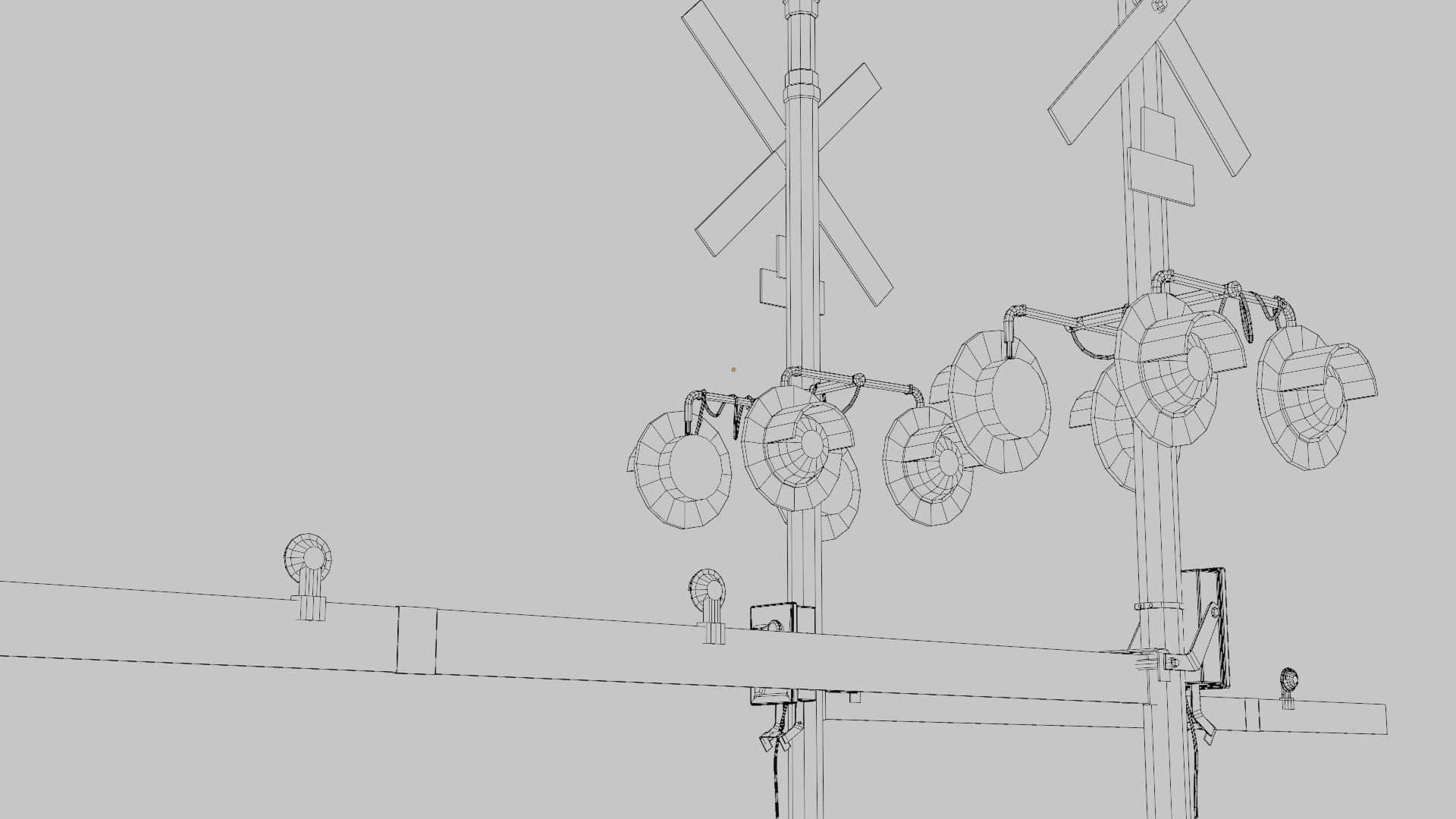 3D Railroad Crossing Gate with pbr textures - TurboSquid 1871682