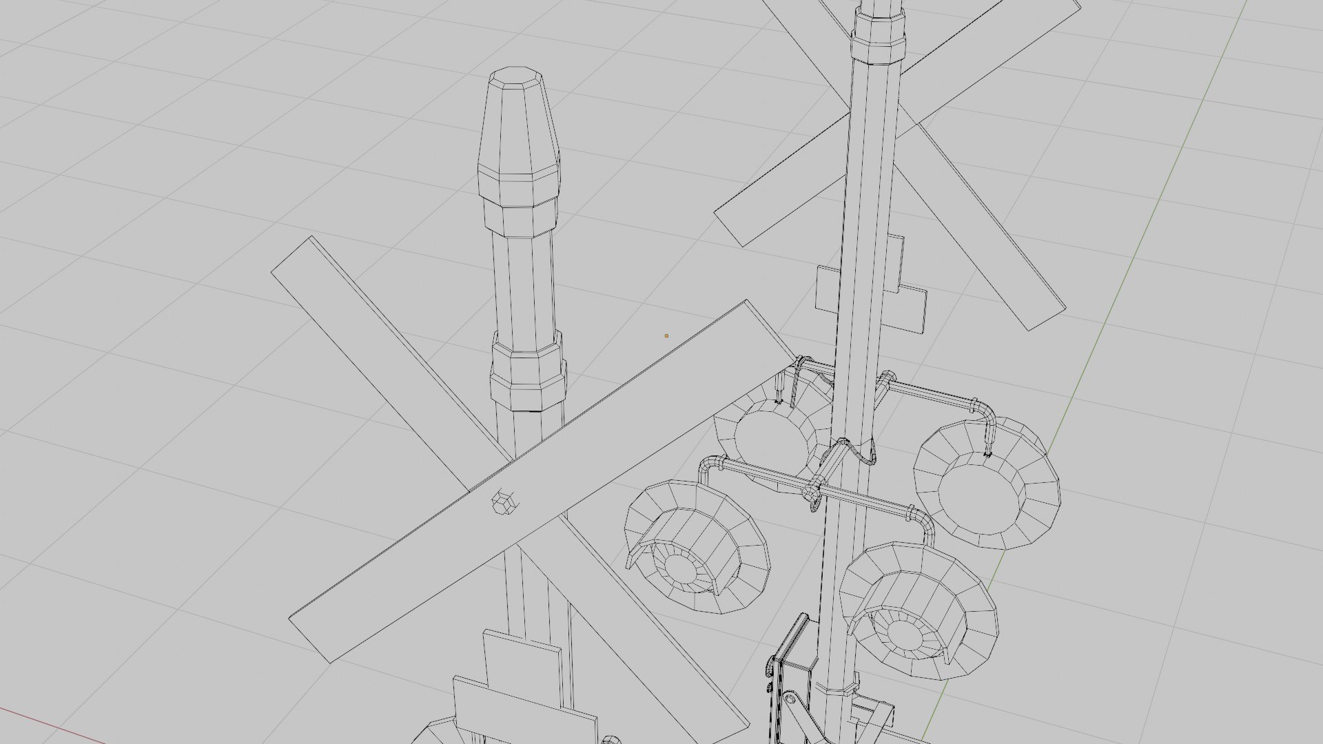 3D Railroad Crossing Gate with pbr textures - TurboSquid 1871682