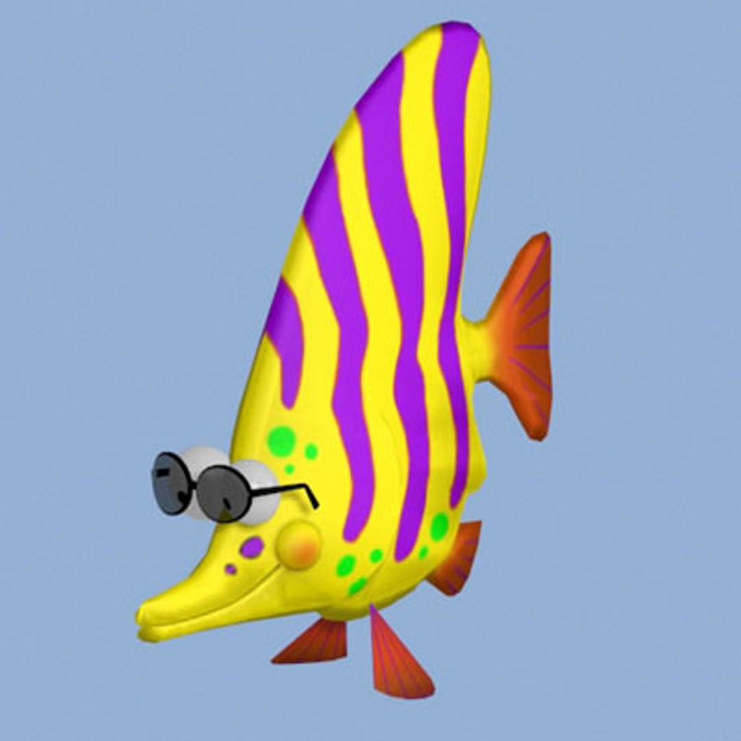 3d toon fish pzsg fshan model