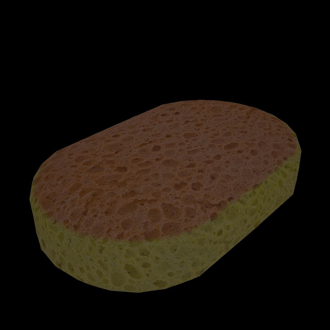 3d Model Bathroom Sponge 1