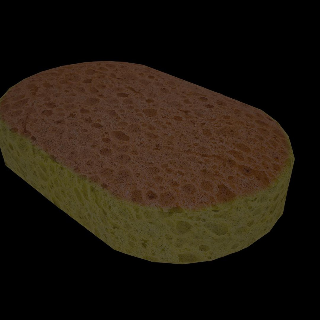 3d Model Bathroom Sponge 1