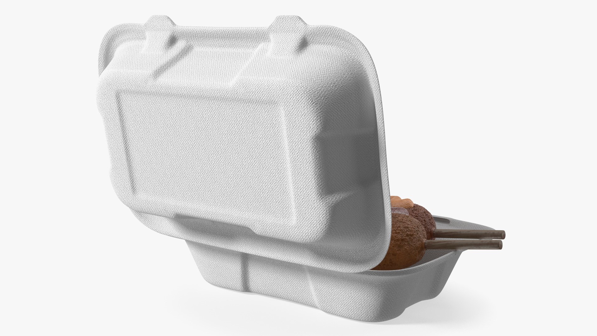 Corn Dog In Food Container 3D Model - TurboSquid 2342588