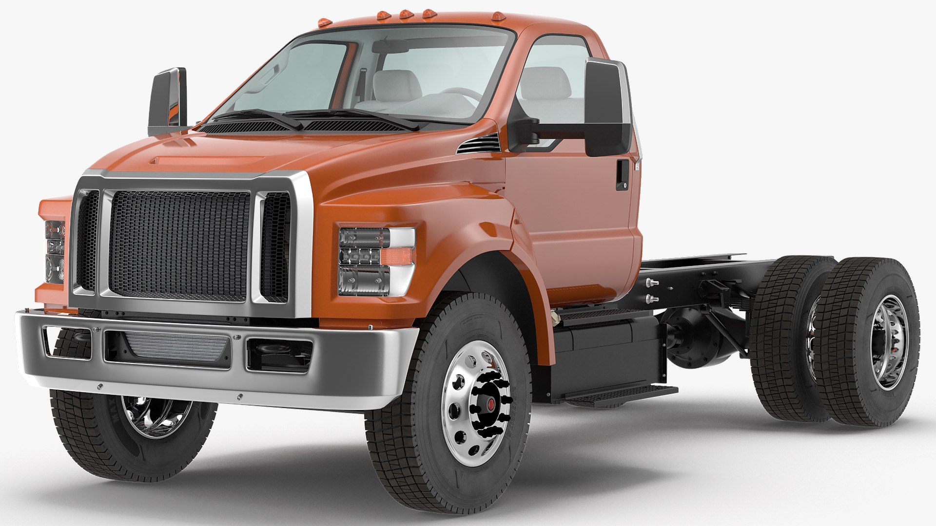 Crew cab chassis truck 3D model - TurboSquid 1505881