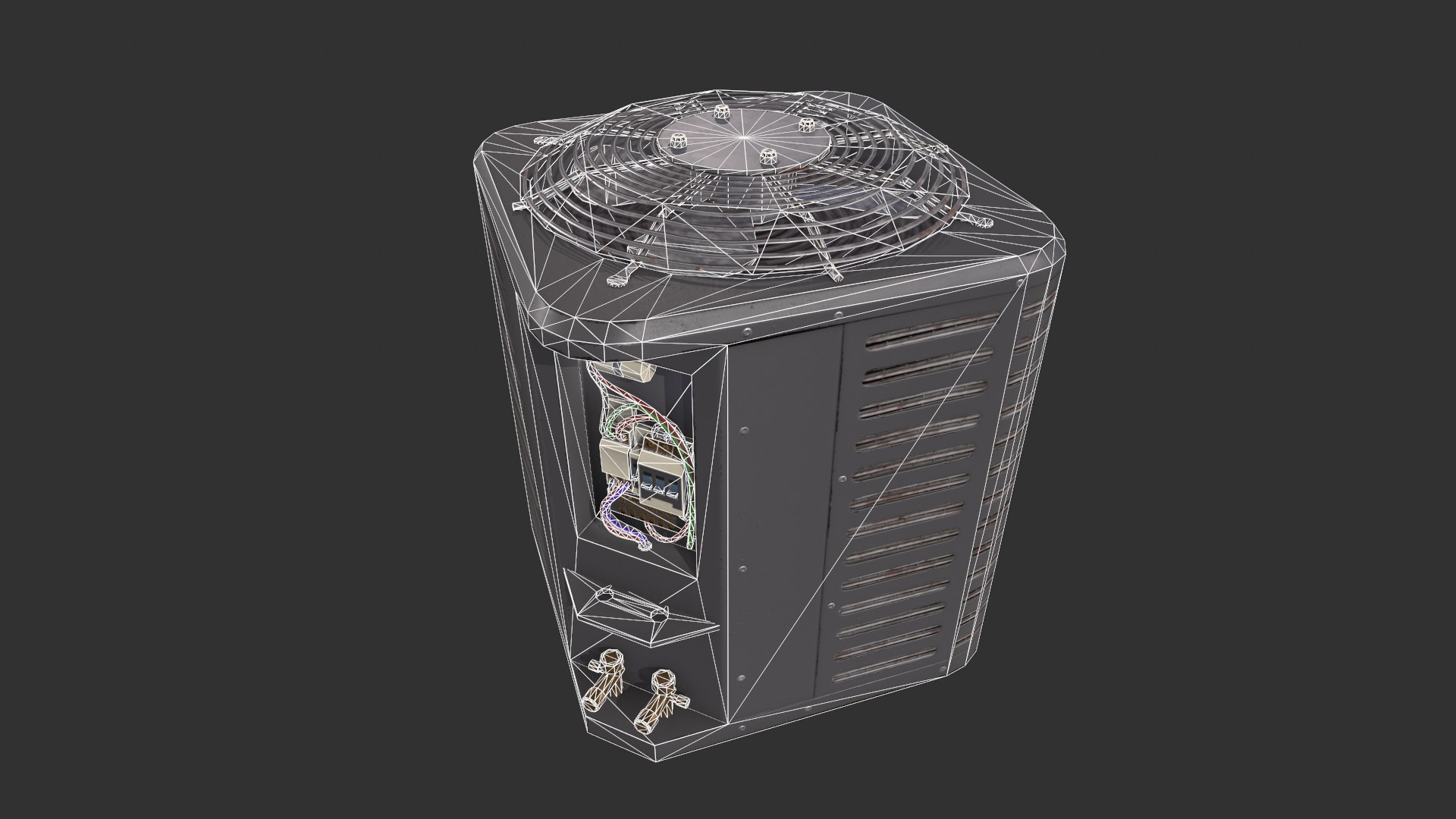3D Air Conditioning Condenser Unit - TurboSquid 1950009