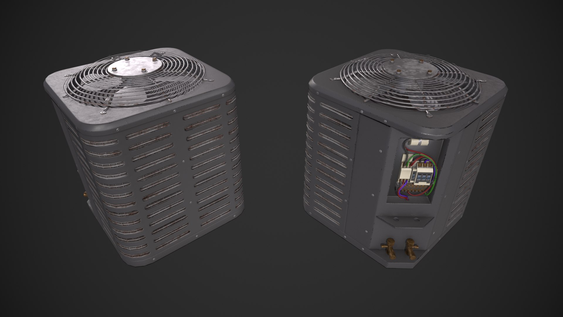 3D Air Conditioning Condenser Unit - TurboSquid 1950009