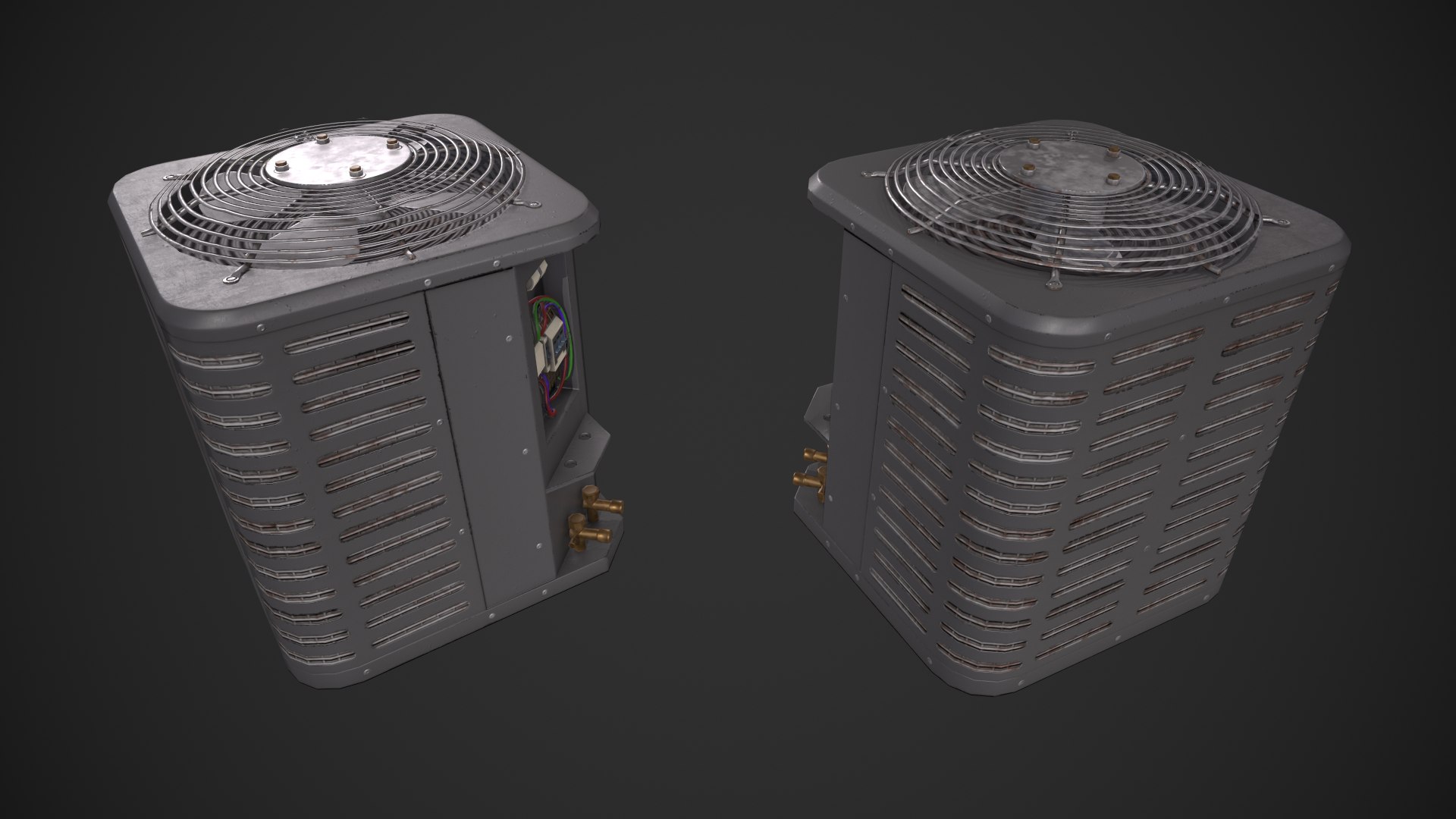 3D Air Conditioning Condenser Unit - TurboSquid 1950009