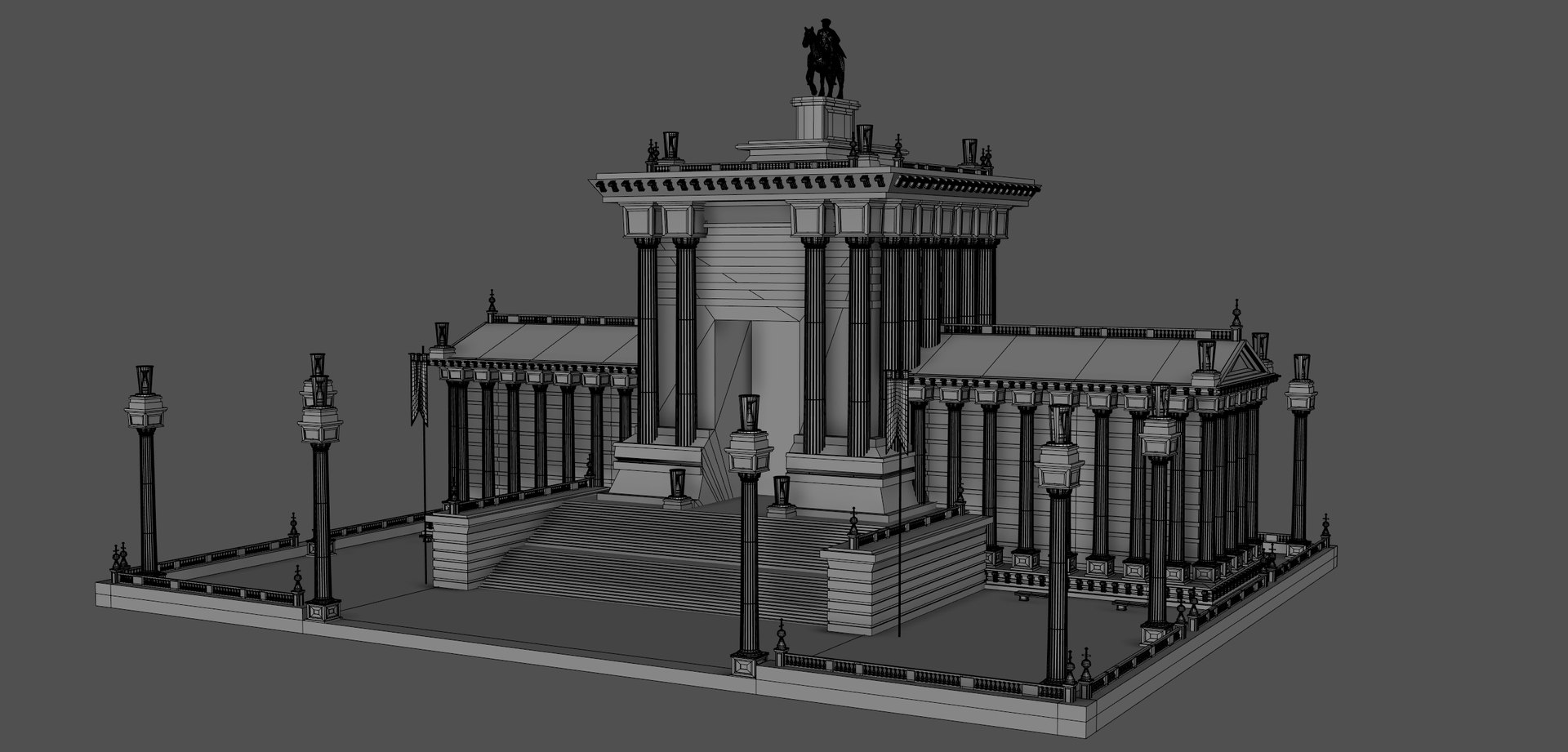 Fantasy Roman Temple 3D Model - TurboSquid 2291753