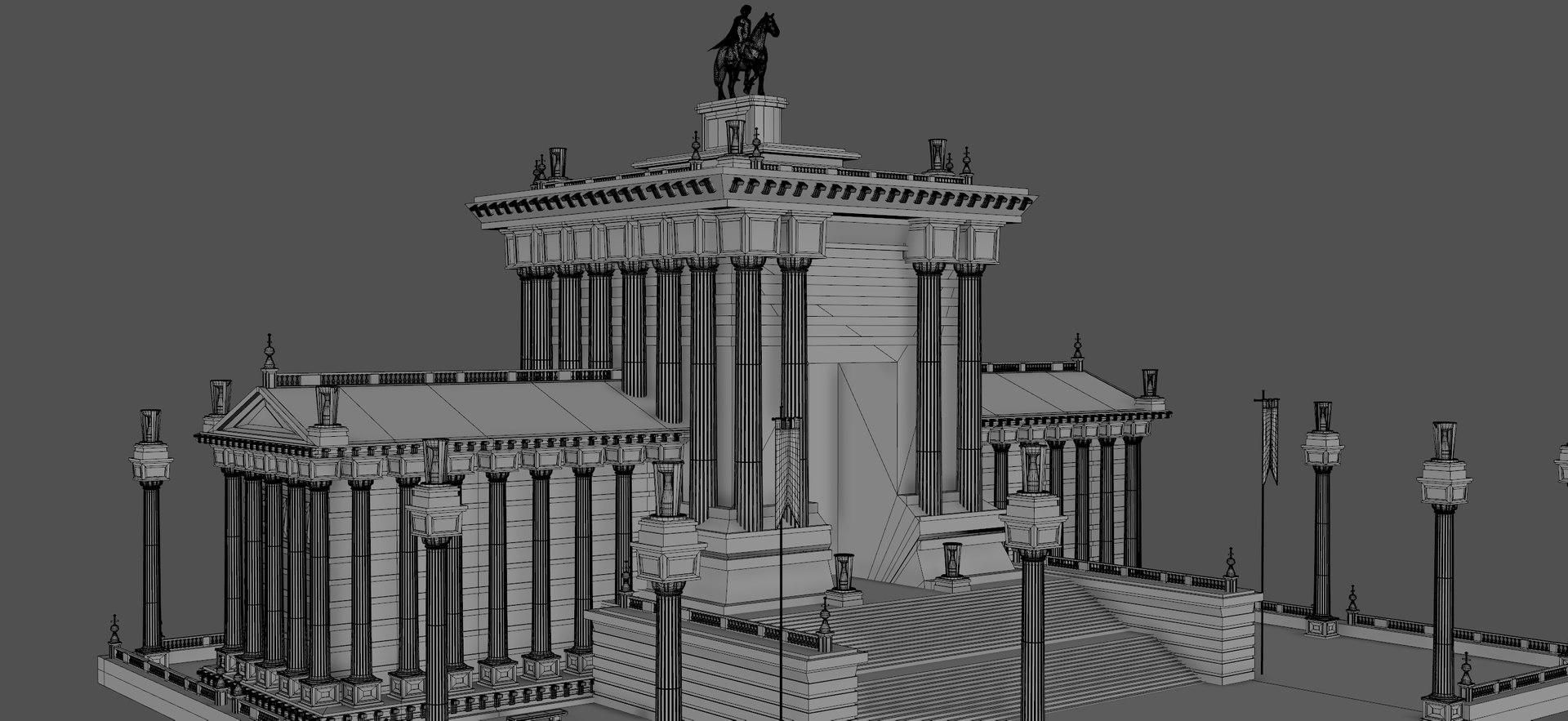 Fantasy Roman Temple 3D Model - TurboSquid 2291753
