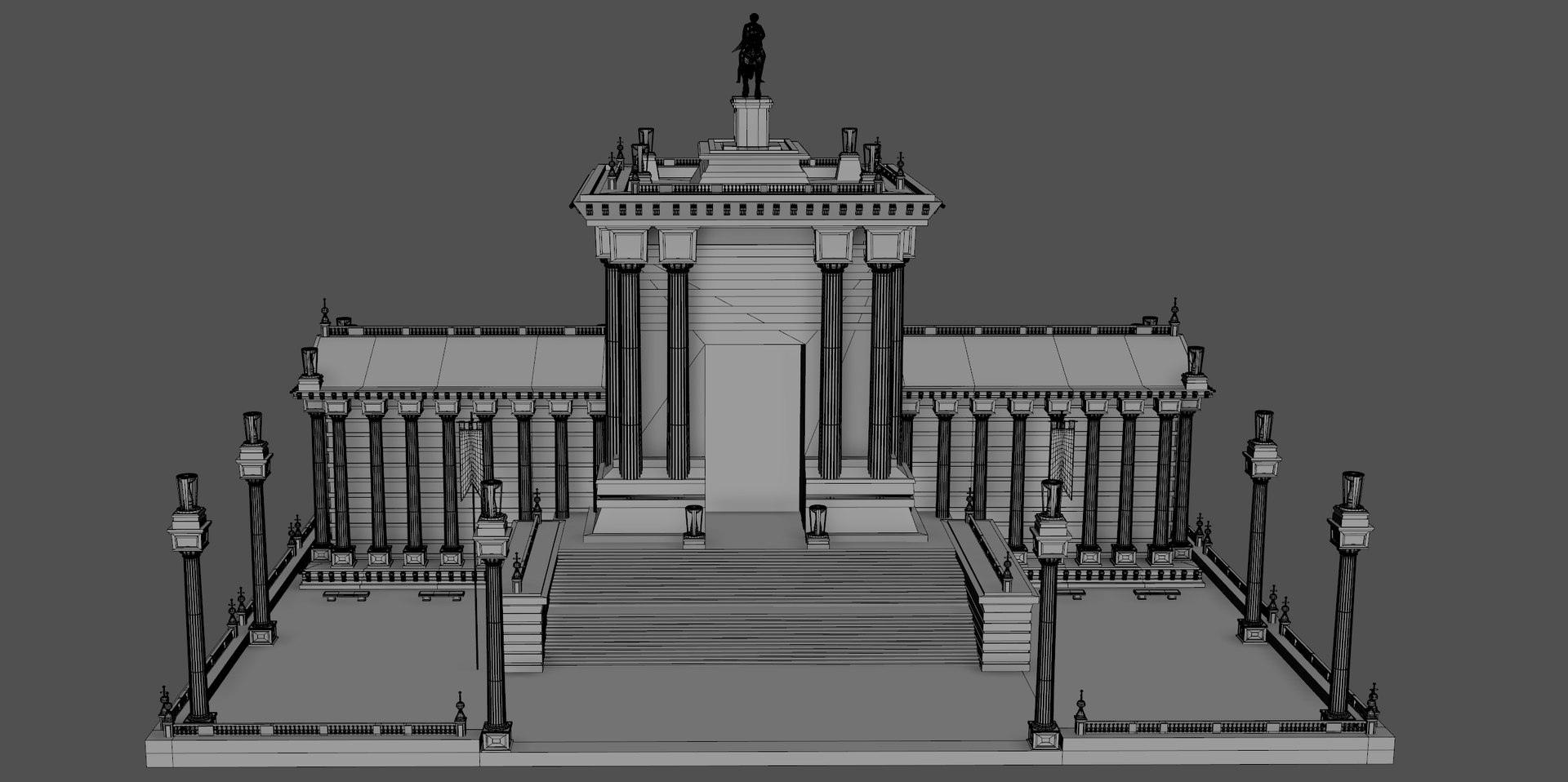 Fantasy Roman Temple 3D Model - TurboSquid 2291753