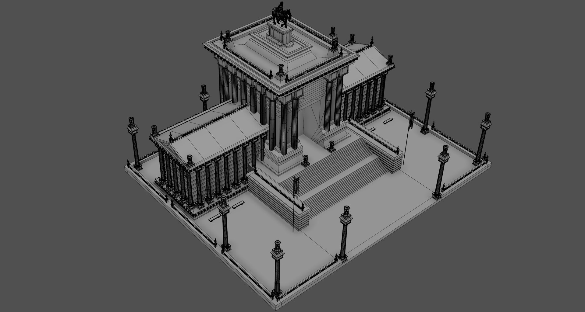 Fantasy Roman Temple 3D Model - TurboSquid 2291753