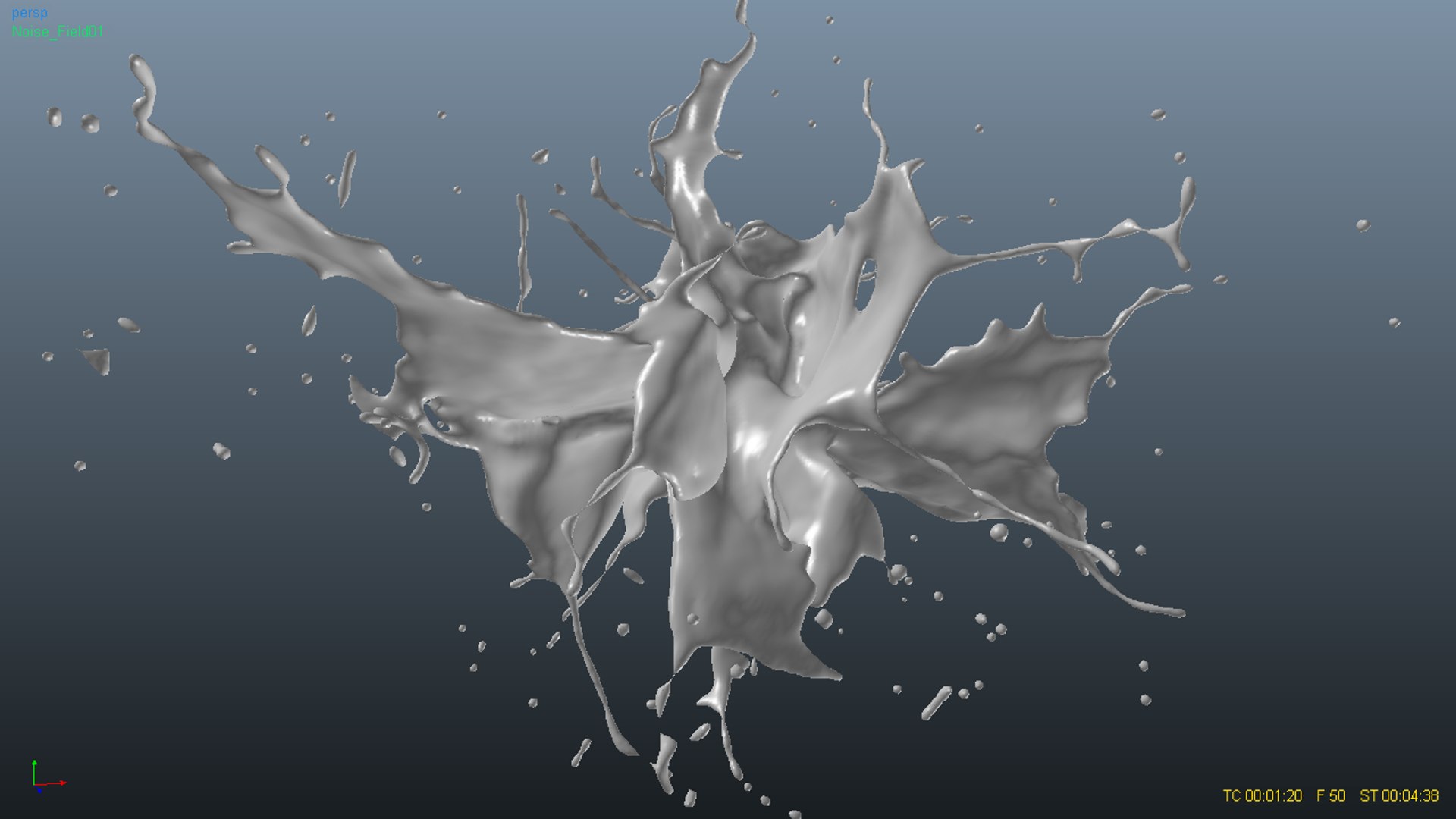 3d Model Splash Realflow