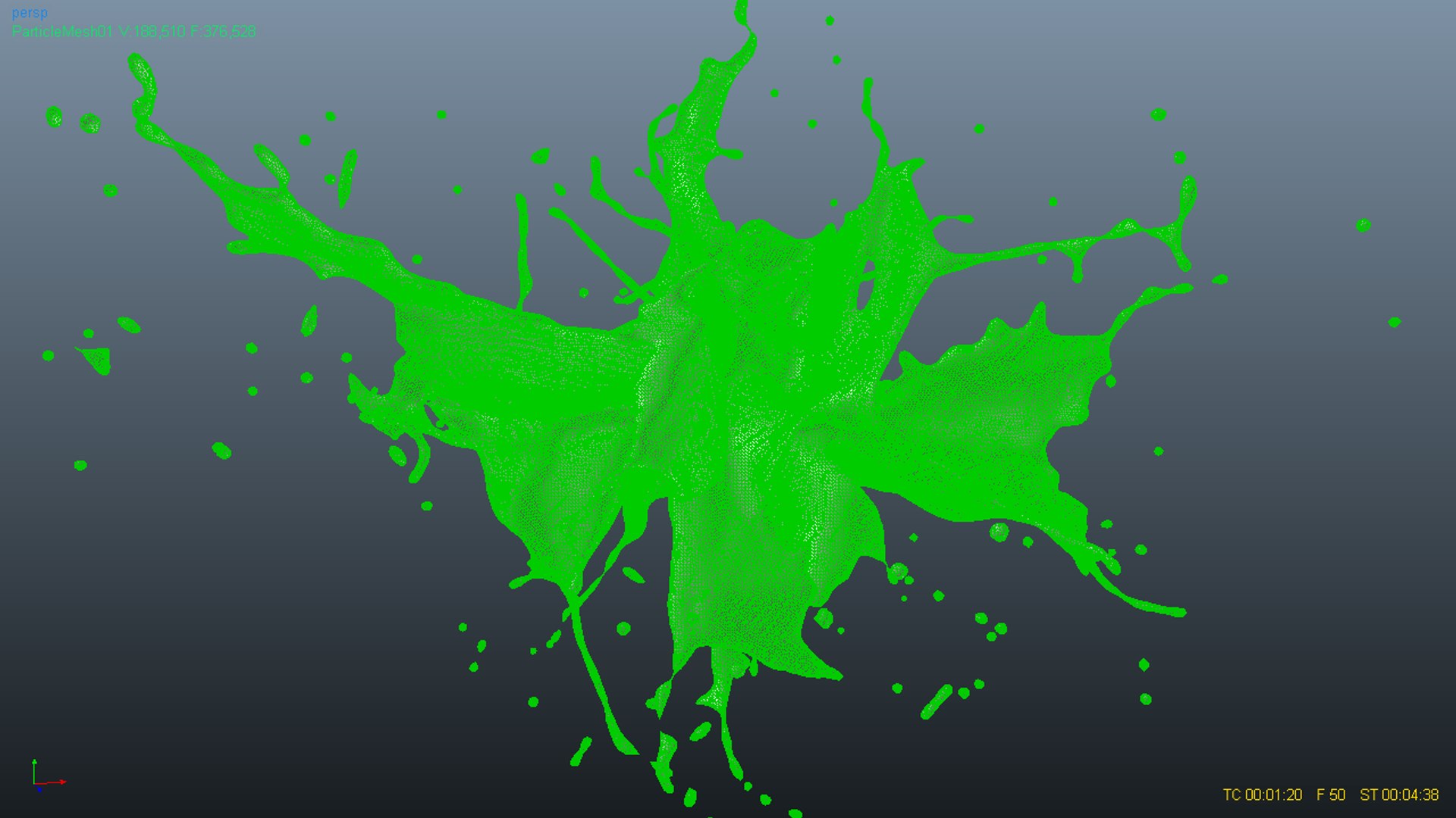 3d Model Splash Realflow