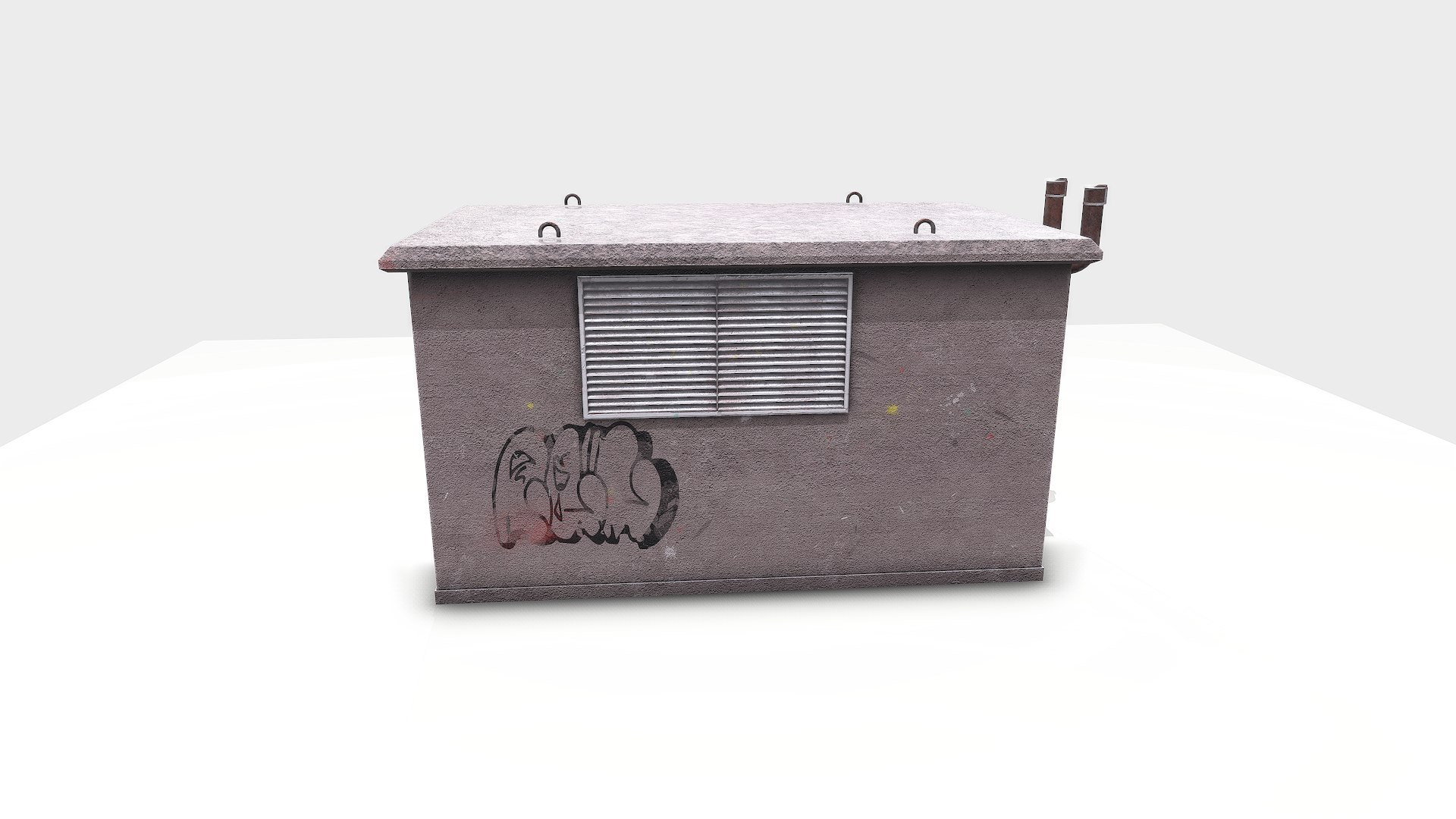 Concrete Electrical Transformer model - TurboSquid 1993125